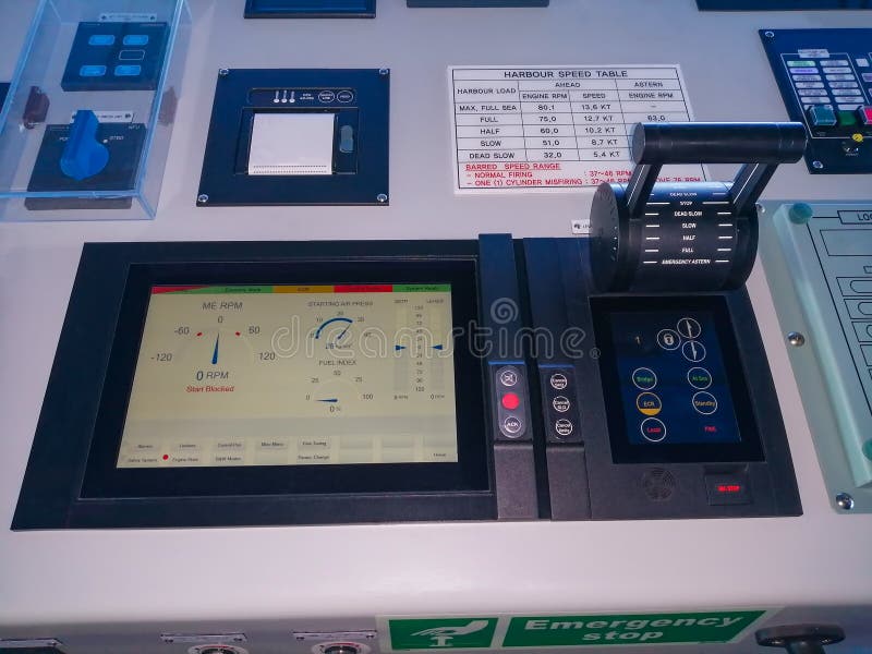 Control Panel of a Crude Oil Tanker Editorial Stock Photo - Image of ...