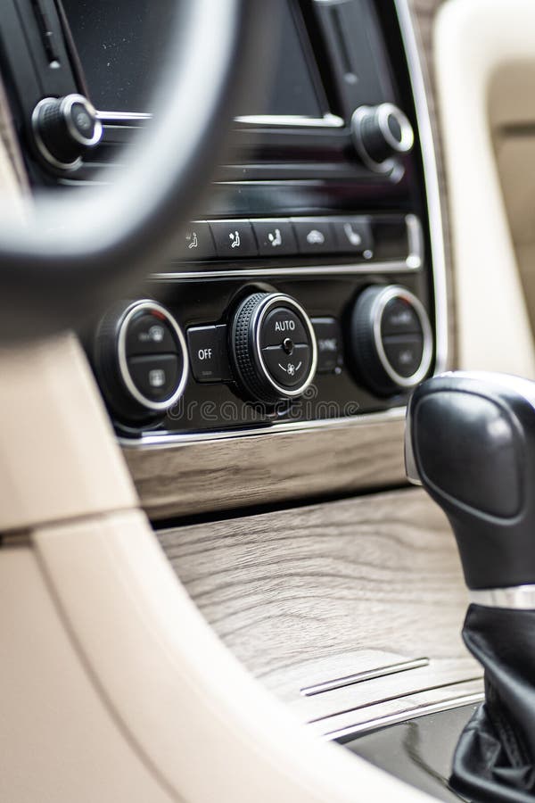 Control Panel Dashboard Car Fragment. Automatic Transmission Gear Shift ...
