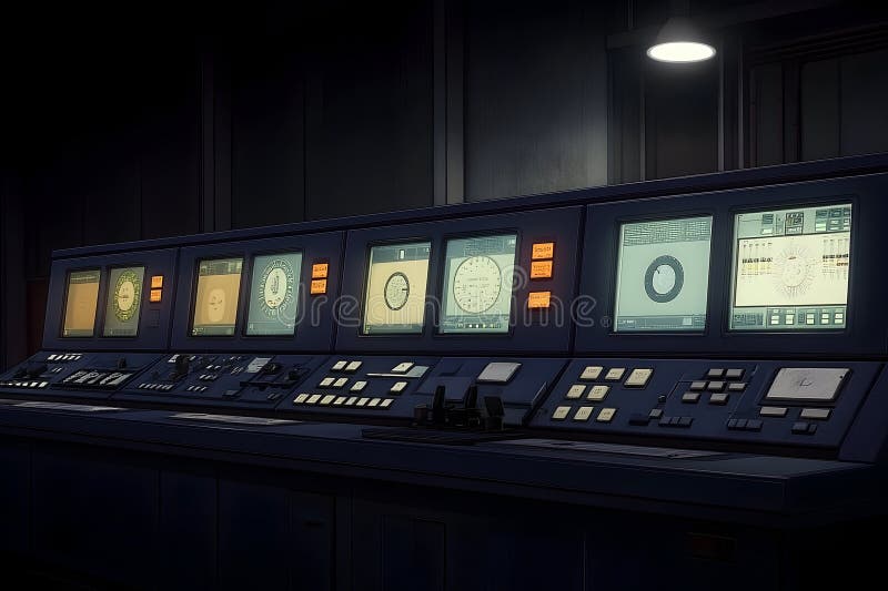 Retro Sci-Fi Control Panel stock image. Image of atmospheric - 385569957