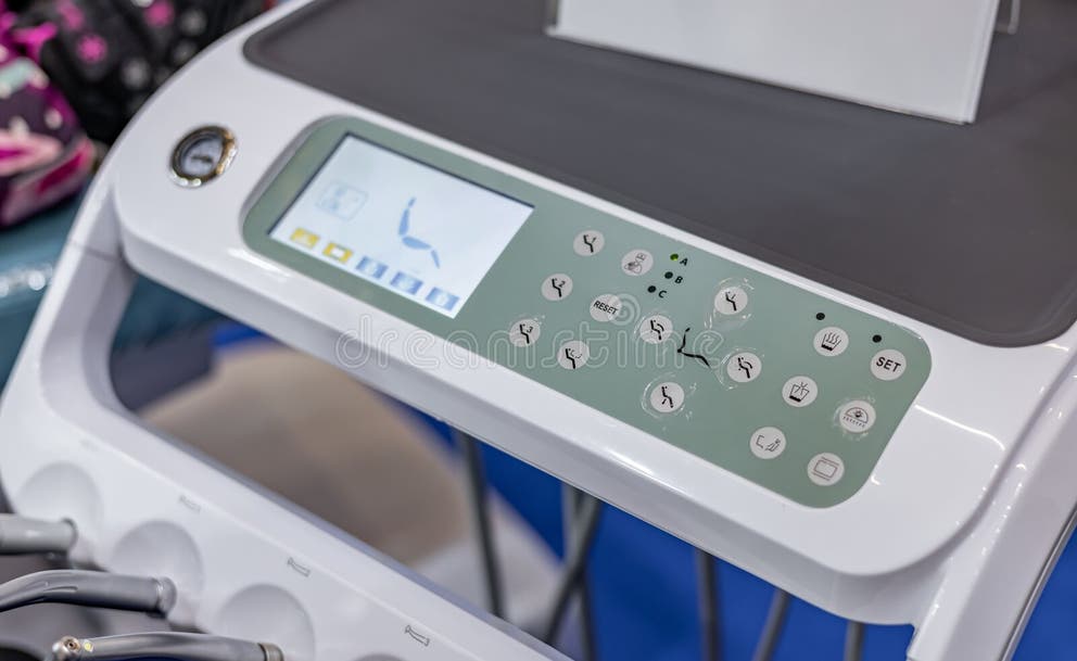 Control Panel for Dental Chair. Dental Unit. Control Buttons of a ...