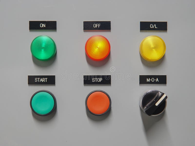 Control Panel with Electric Stock Image - Image of buttons, technol ...