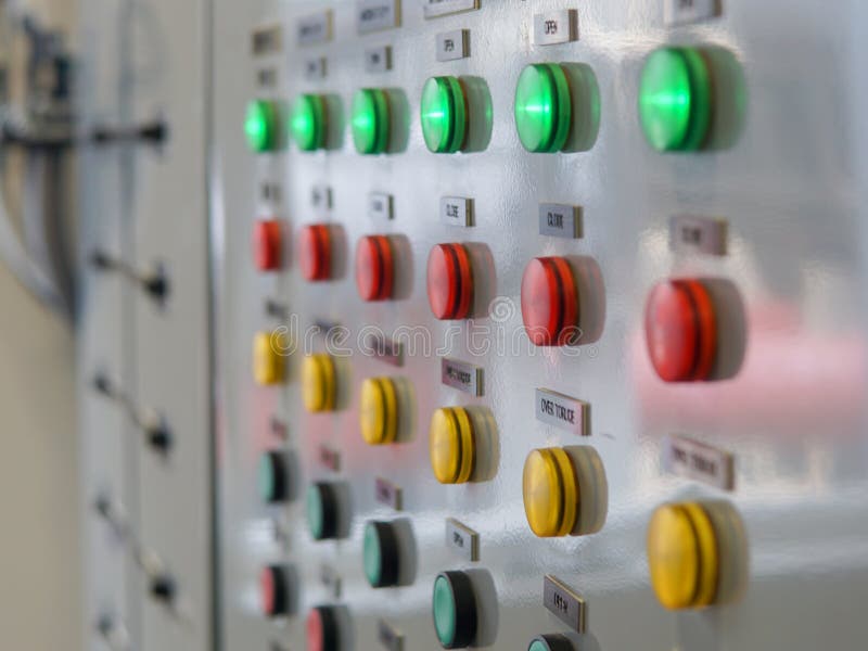 Control Panel with Electric Stock Photo - Image of techn, machine ...