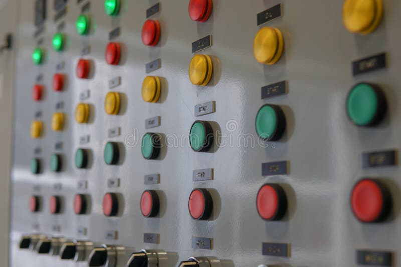 Control Panel with Electric Stock Photo - Image of light, power: 245547880