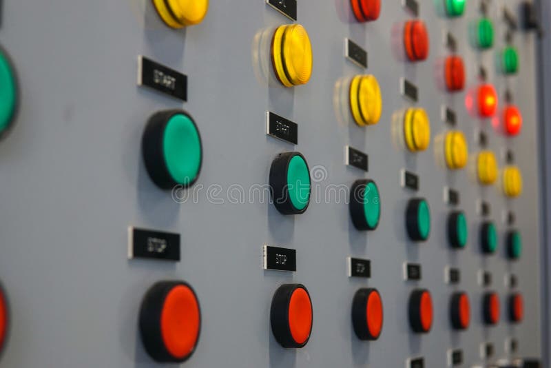 Control Panel with Electric Stock Image - Image of closeup, electric ...
