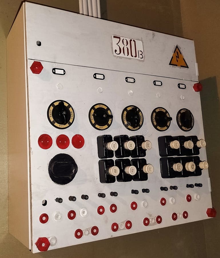 Control Panel for Electrical Equipment in Factory Stock Photo - Image ...