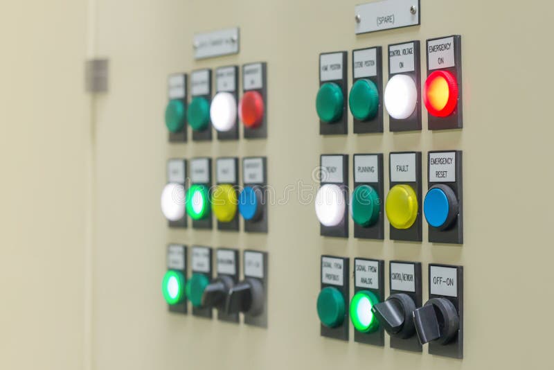 Control Panel Electrical Equipment Main Switch Control Electric Stock ...