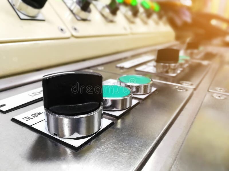 Control Panel Electrical Equipment Main Switch Control Electric Stock ...