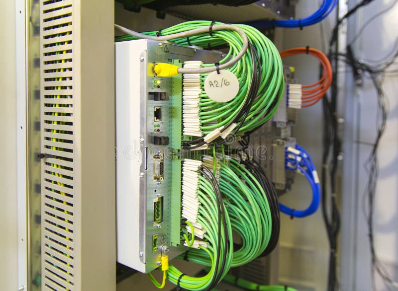 Control Panel with Electronic Devices Stock Photo - Image of connection ...