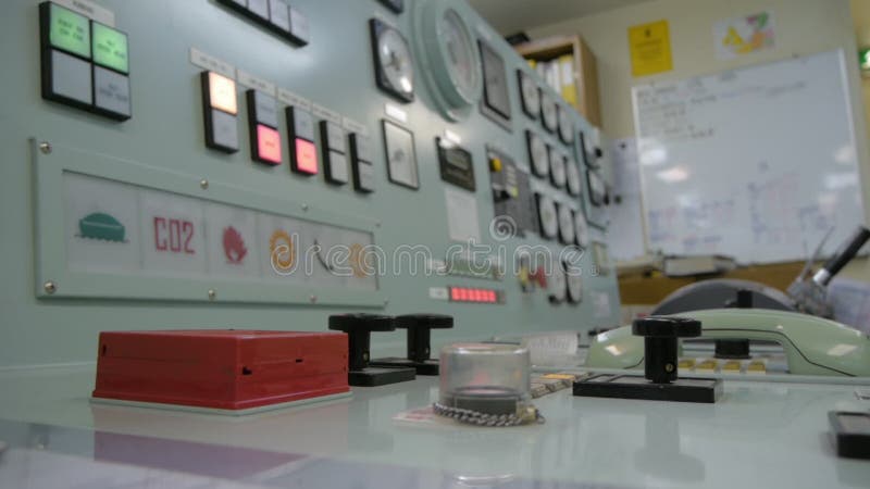 Control Panel of Engine Control Room Stock Video - Video of remote ...