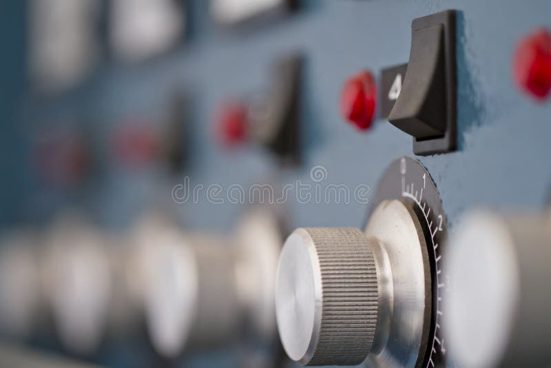 Control Panel at the Factory Stock Image - Image of measurement ...