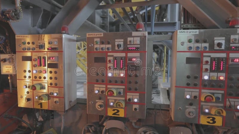 Control Panel at the Factory. Factory Control Panel Stock Video - Video ...