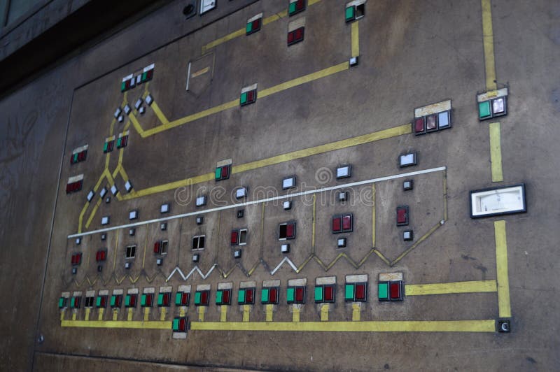 Control panel in factory stock image. Image of plant - 91388751