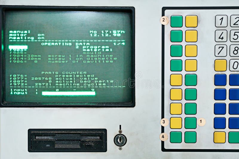 Control Panel, Factory and Machine with Closeup, Technology and ...