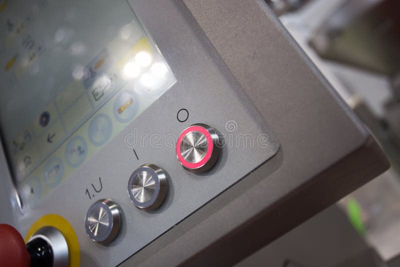 Control Panel in Food Industry Machine Stock Photo - Image of packing ...