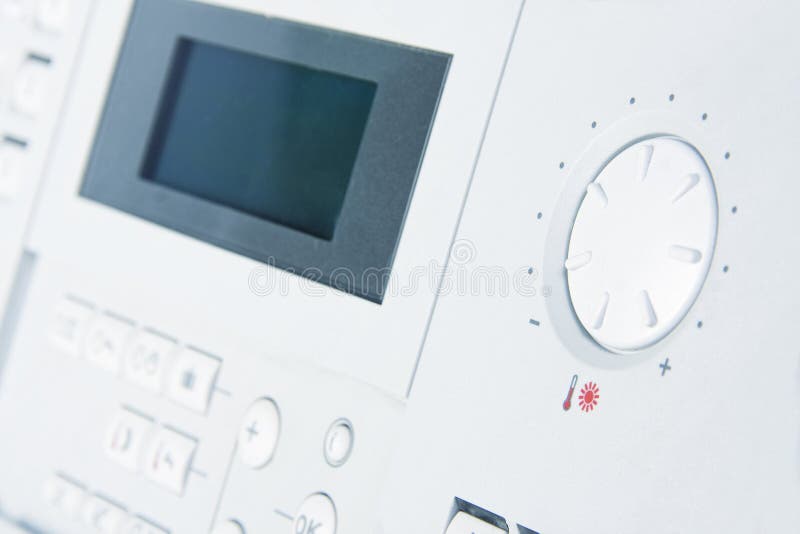 Control Panel of Gas Boiler Stock Photo - Image of operator, electrical ...