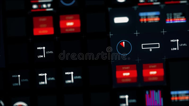 Control Panel and Graphical User Interface. Computer Engineering. Stock ...