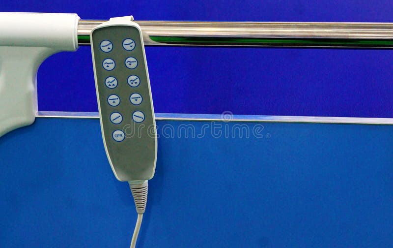 Control Panel of Hospital Patiect Care Bed Stock Image - Image of ...