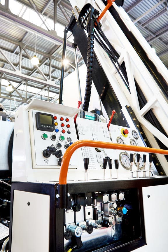 Control Panel of Hydraulic Drilling Rig Stock Photo - Image of ...