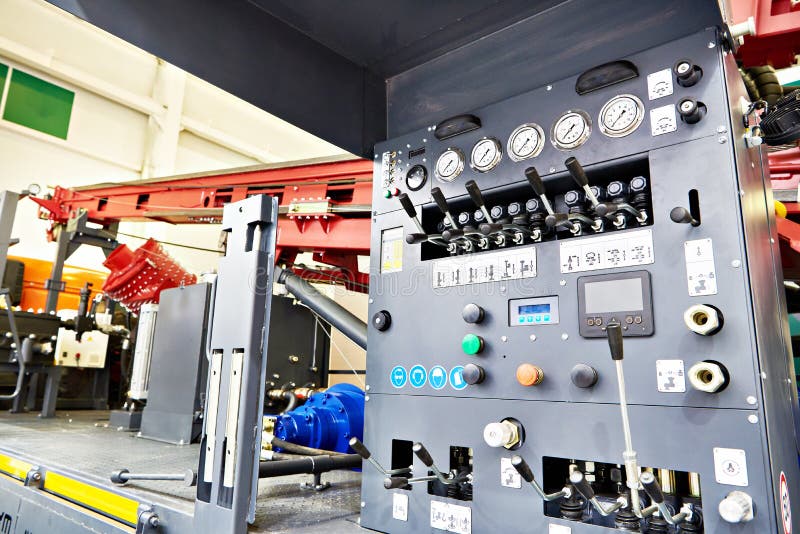 Control Panel of Hydraulic Drilling Rig Stock Photo - Image of industry ...