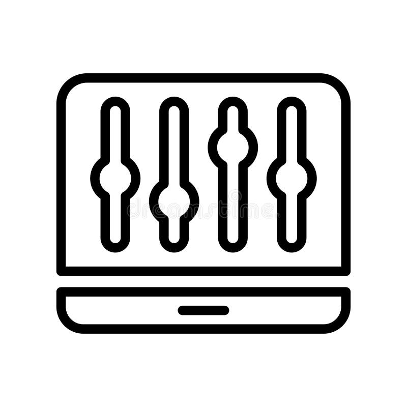 Control panel icon stock vector. Illustration of symbol - 226190511