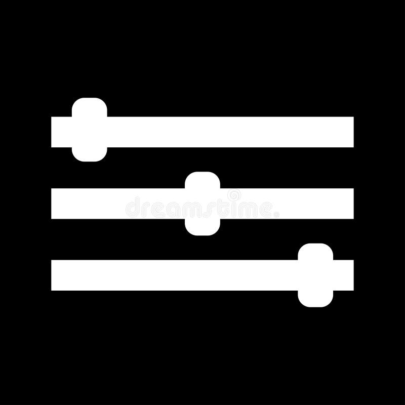 Control Panel Icon Black Color in Circle Stock Vector - Illustration of ...