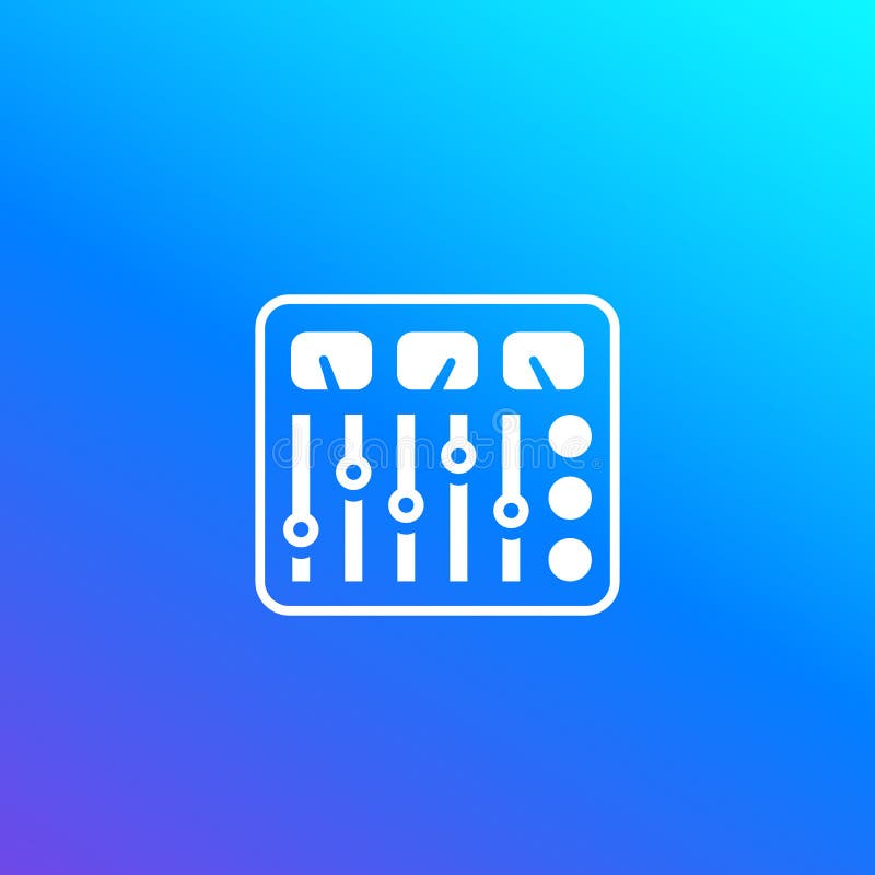 Control panel icon stock illustration. Illustration of equipment ...