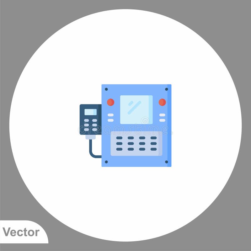 Control Panel Vector Icon Sign Symbol Stock Vector - Illustration of ...