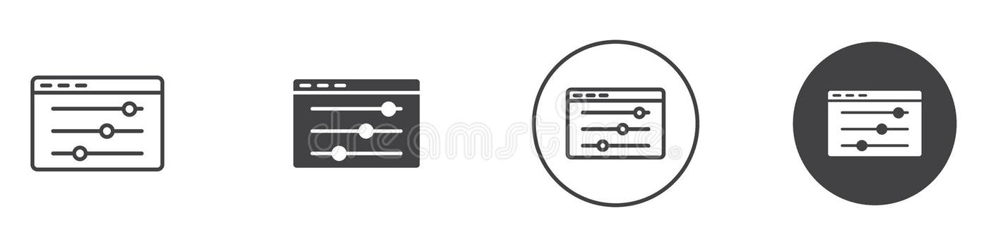 Control Panel Icon Stock Illustrations – 45,941 Control Panel Icon ...