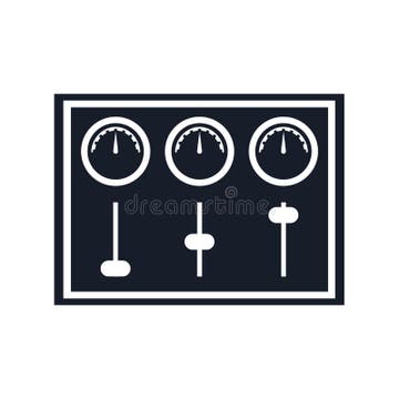 Control Panel Icon Vector Sign and Symbol Isolated on White Background ...
