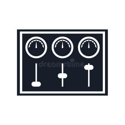 Control Panel Icon Vector Sign and Symbol Isolated on White Background ...