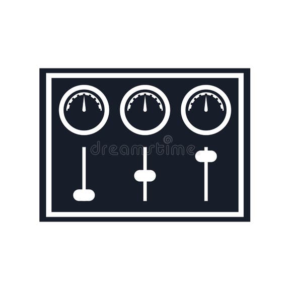 Control Panel Icon Vector Sign and Symbol Isolated on White Background ...