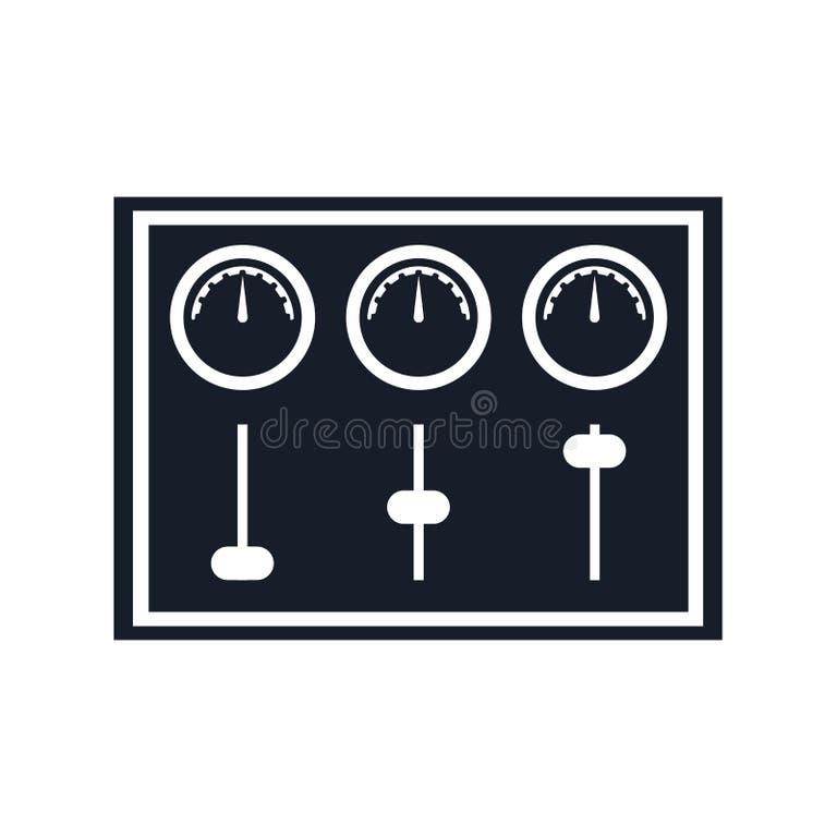 Control Panel Icon Vector Sign and Symbol Isolated on White Background ...