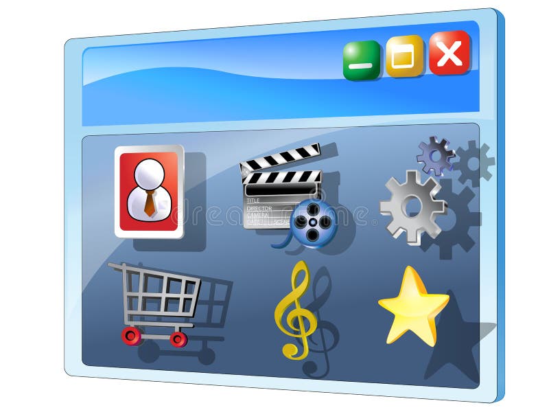 Control Panel icons stock vector. Illustration of designed - 3686475