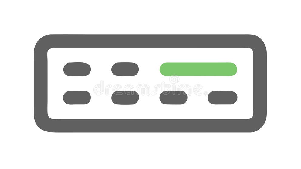 Control Panel Indicator Lights Icon Vector, System Status Symbol ...