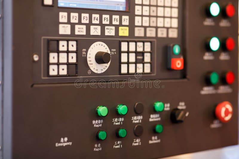 Control Panel of Industrial Equipment Closeup Stock Photo - Image of ...