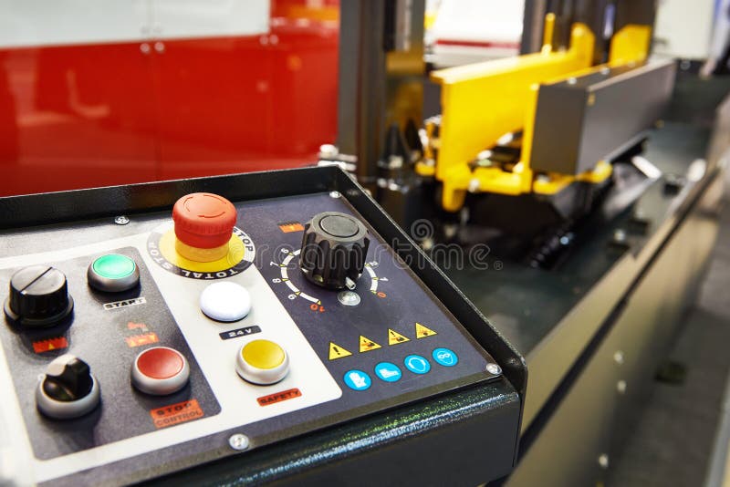 Control Panel for Industrial Machine Stock Photo - Image of automatic ...
