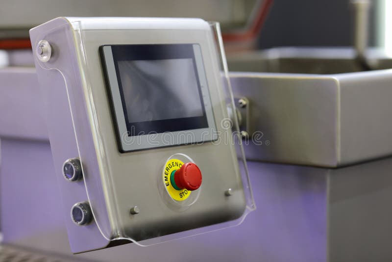 Control Panel of Industrial Meat Mixer Machine Stock Photo - Image of ...