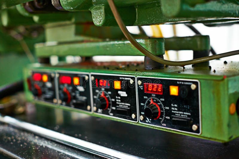 Control Panel, Industry and Machine with Closeup, Technology and ...