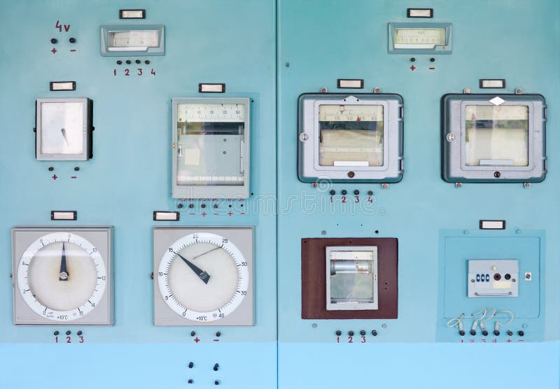 Control Panel with Instrumentation Stock Photo - Image of generation ...