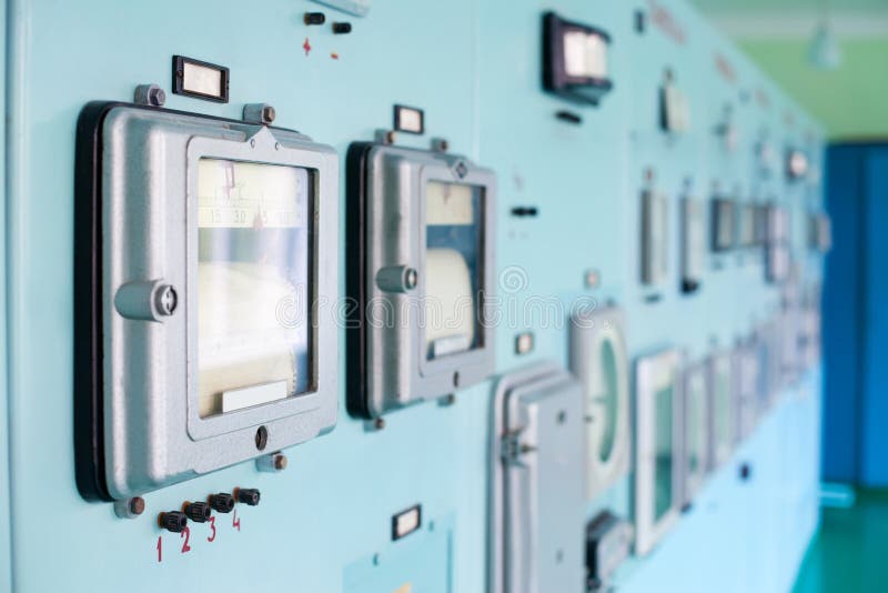 Control Panel with Instrumentation Stock Image - Image of instruments ...