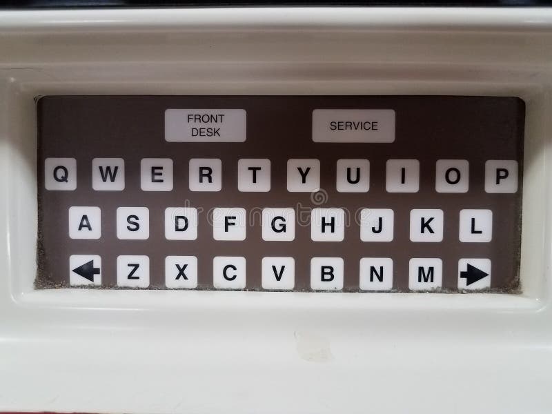 Control Panel or Keyboard Interface on Bowling Scoring Computer Stock ...