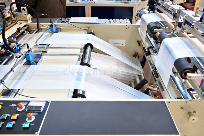 Control Panel of Machine Plastic Bags Stock Photo - Image of bags ...