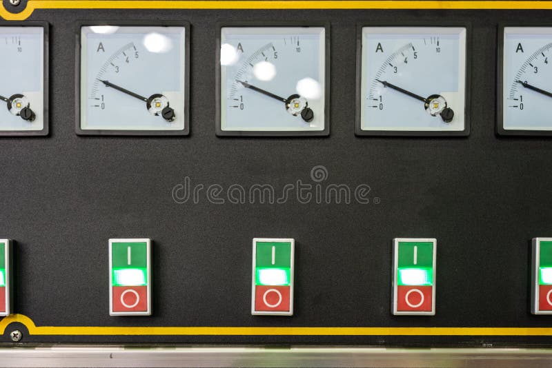 The Control Panel of the Machine Tool. Stock Photo - Image of kilowatt ...