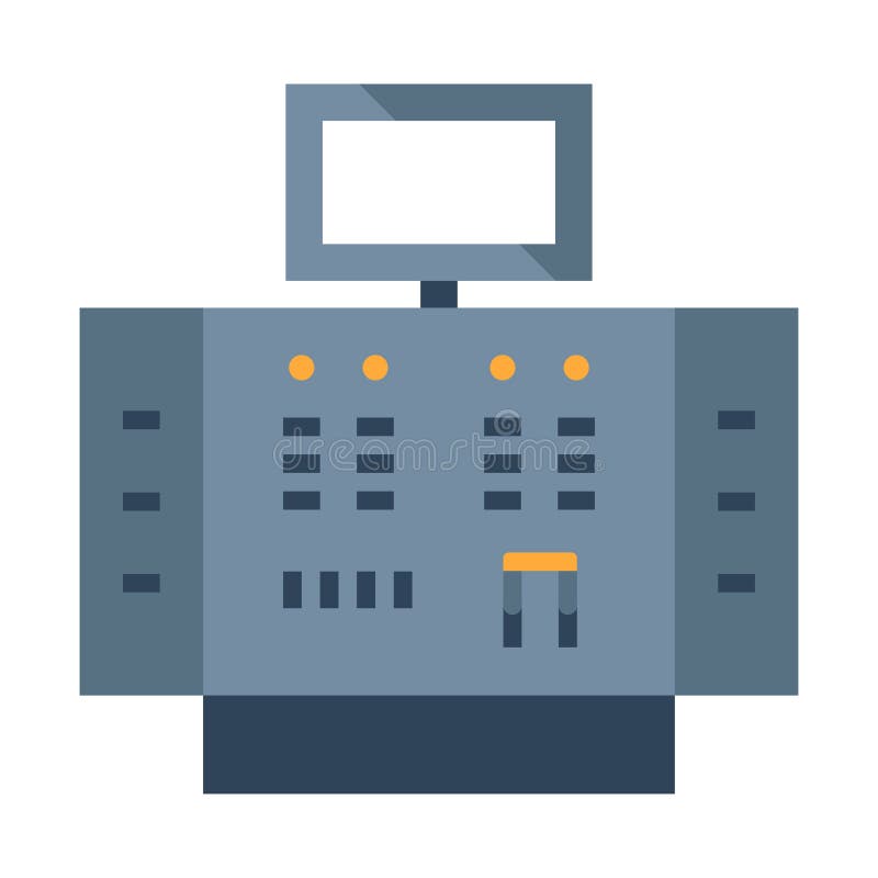 Control Panel Flat Illustration Stock Vector - Illustration of vector ...