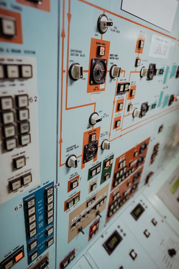 Control Panel with Many Buttons Stock Image - Image of machine, factory ...