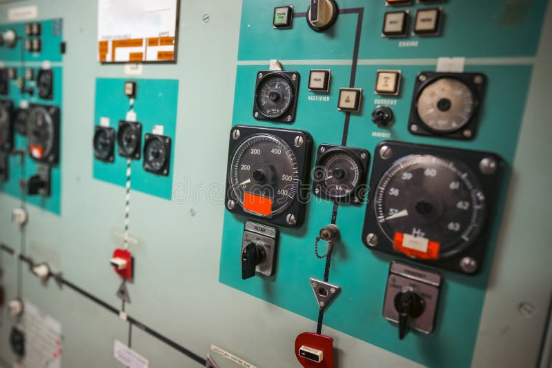 Control Panel with Many Buttons Stock Image - Image of electronic ...