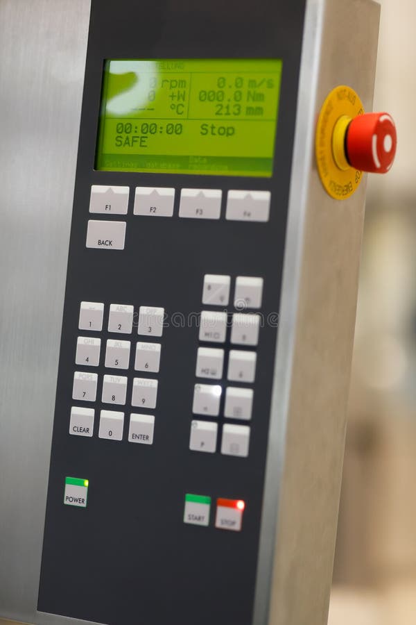 Control Panel for Modern Laboratory Equipment Stock Image - Image of ...