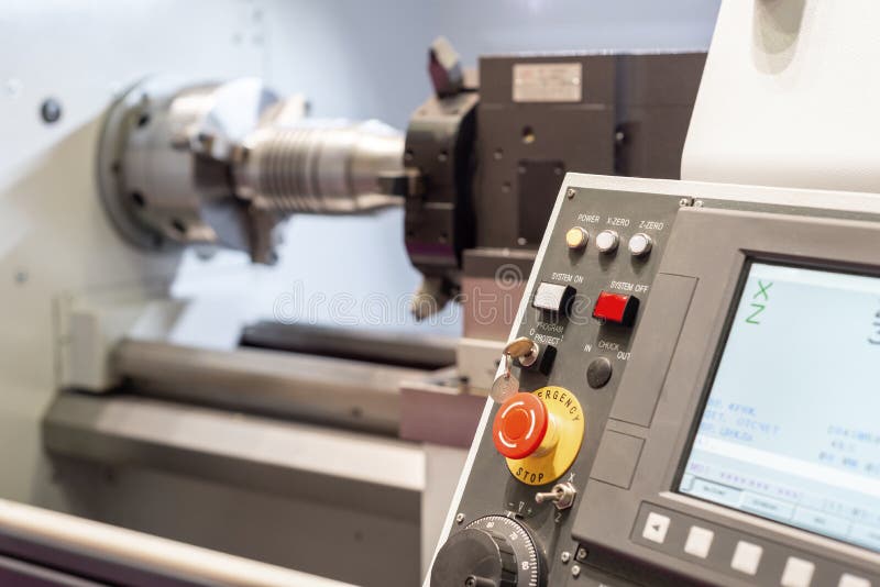 Control Panel of Modern CNC Machining Center Stock Photo - Image of ...