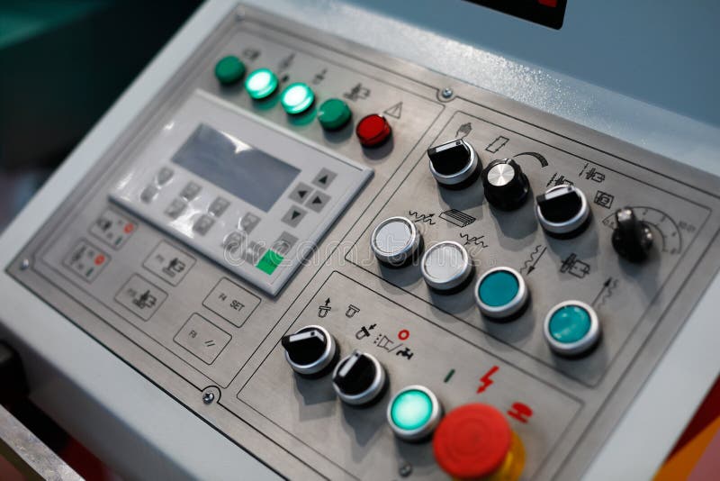 Control Panel of Surface Grinding Machine Stock Image - Image of ...
