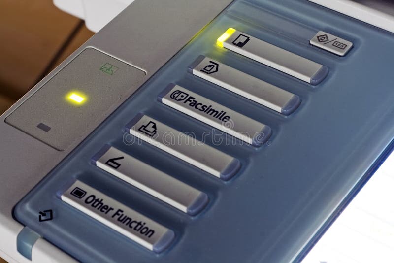 Control Panel of Multifunction Stock Image - Image of number, keyset ...